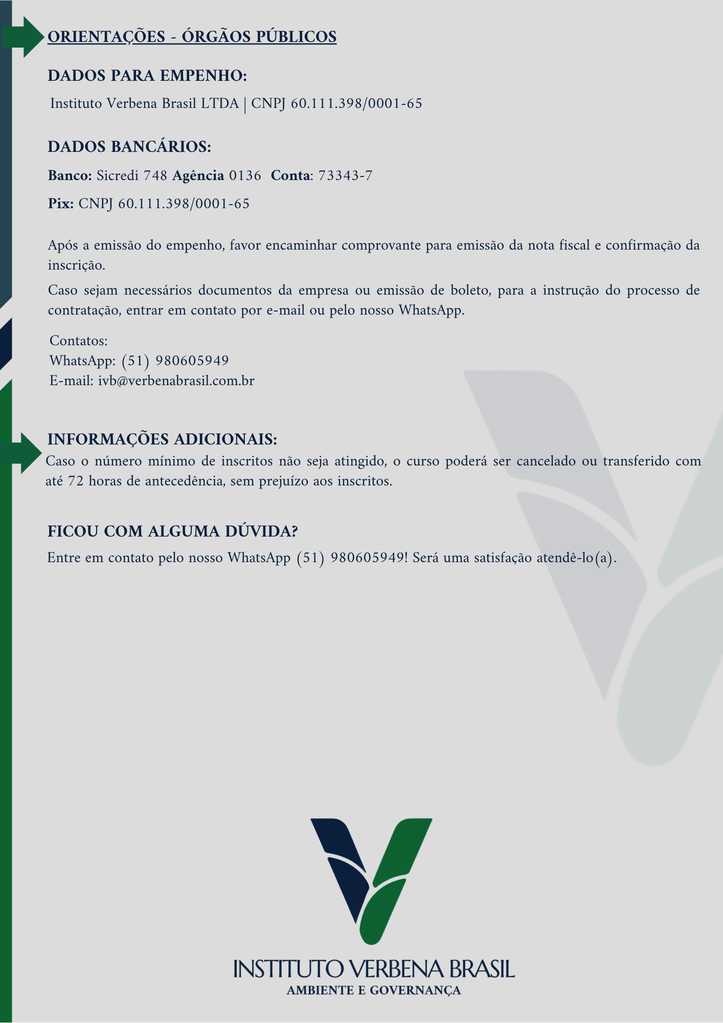 Vistorias e Laudos Ambientais - Instituto Verbena Brasil